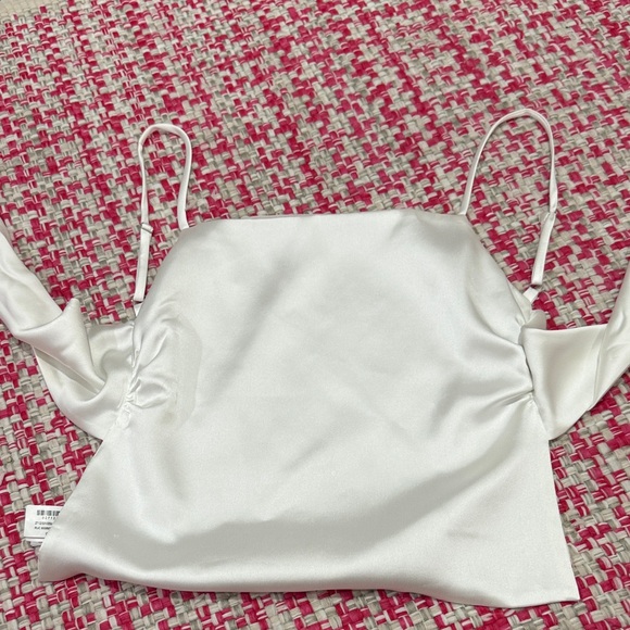 Zara | Tops | Zara White Satin Camisole Top | Poshmark